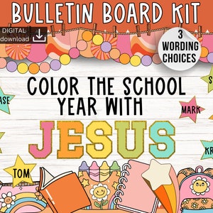 Back to School Bulletin | August Bulletin Board | Jesus Bulletin Board ...