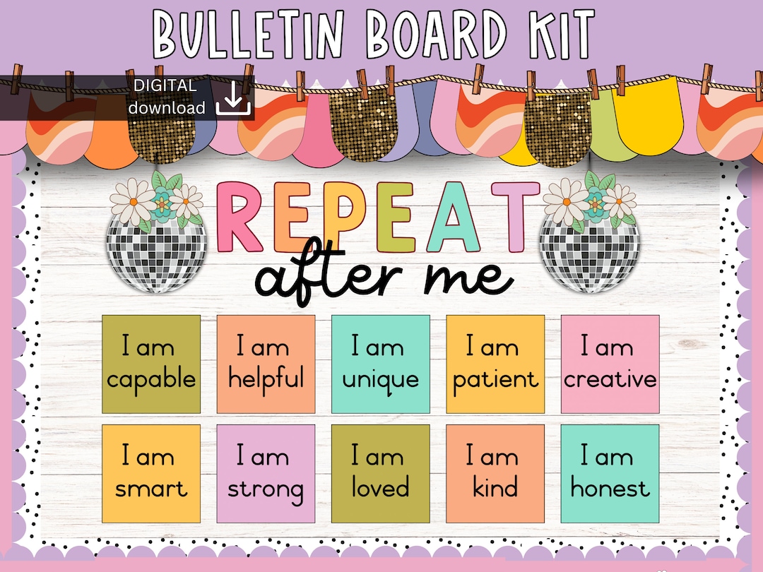 Motivational Bulletin Board | Positive Bulletin Board | Growth Mindset ...