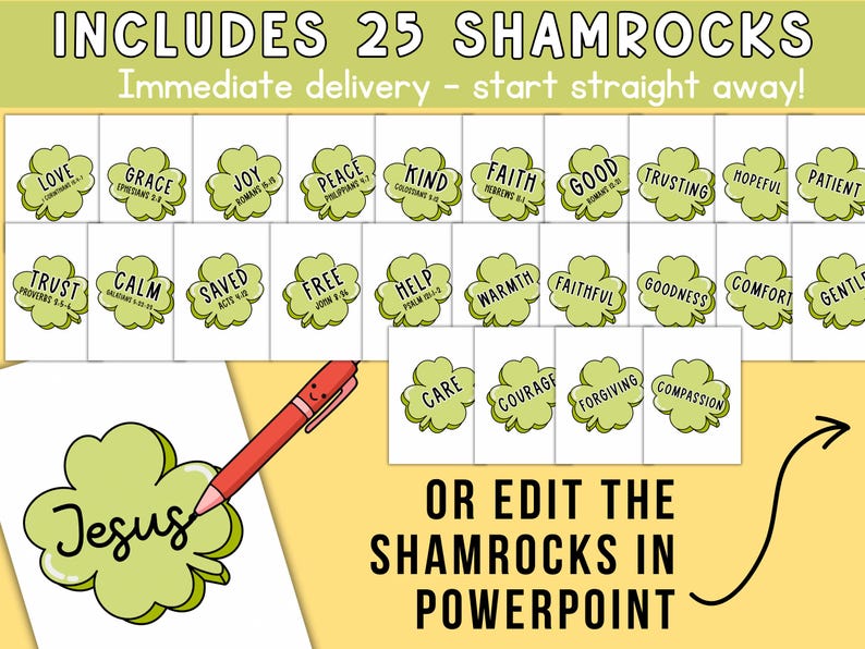 Christian St Patrick’s Day Classroom Decor | Shamrock Bulletin Board ...