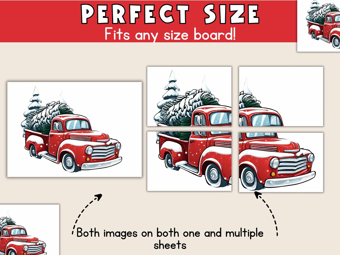 Christmas Tree Truck Bulletin Board | Christmas Bulletin Board Decor ...