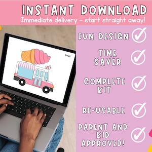 Summer Bulletin Board | Ice Cream Truck Bulletin Board | Cute Pastel ...