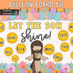 Jesus Summer Bulletin Board | Faith Bulletin Board | God Summer ...