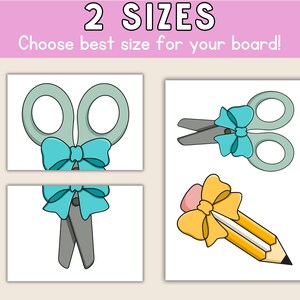 Back to School Bulletin Board Kit: Pastel Bow Classroom Decor (digital ...