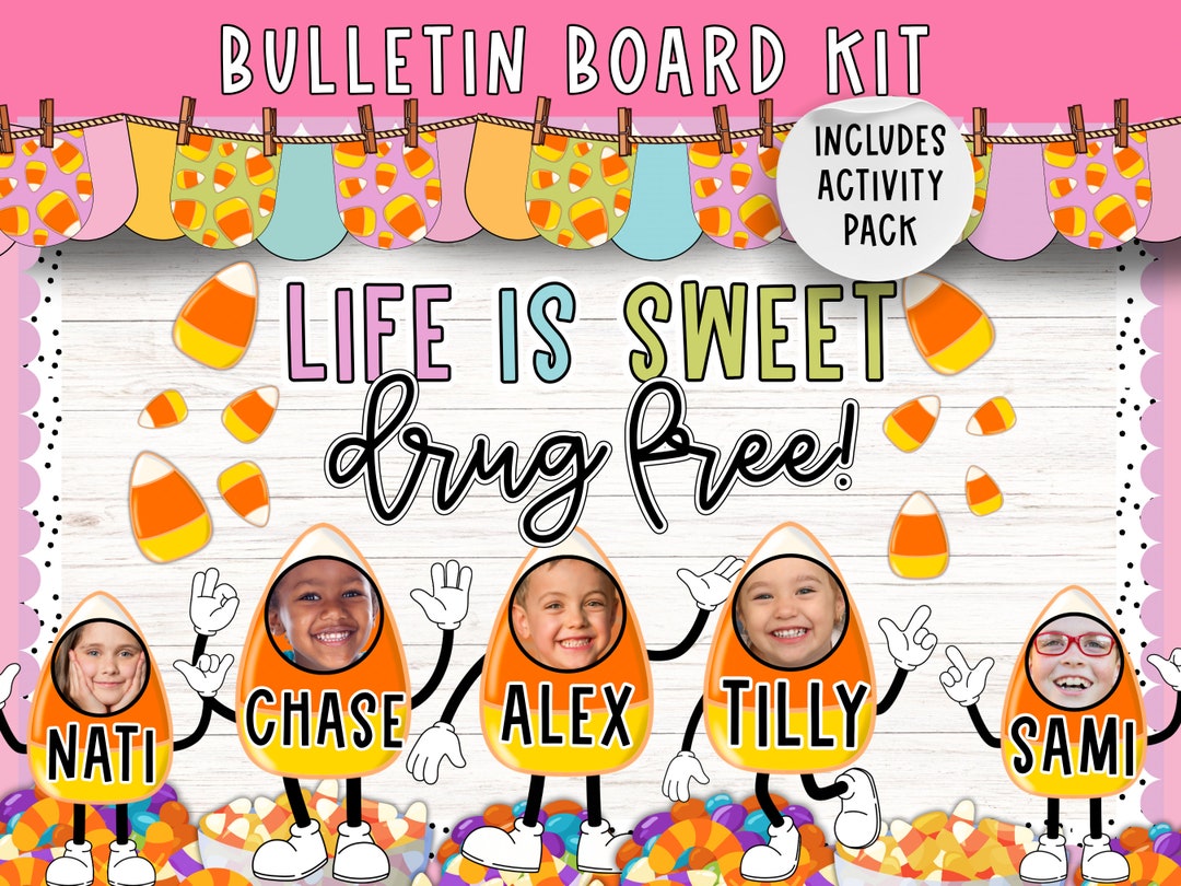 Anti-drug Bulletin Board | Candy Corn Bulletin Board | Health Wellbeing ...