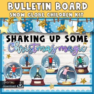 Christmas Snow Globe Bulletin Board Kit: Winter Classroom Decor ...