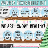 Winter Flu Bulletin Board Kit: School Nurse Office Decor (PDF Printable ...
