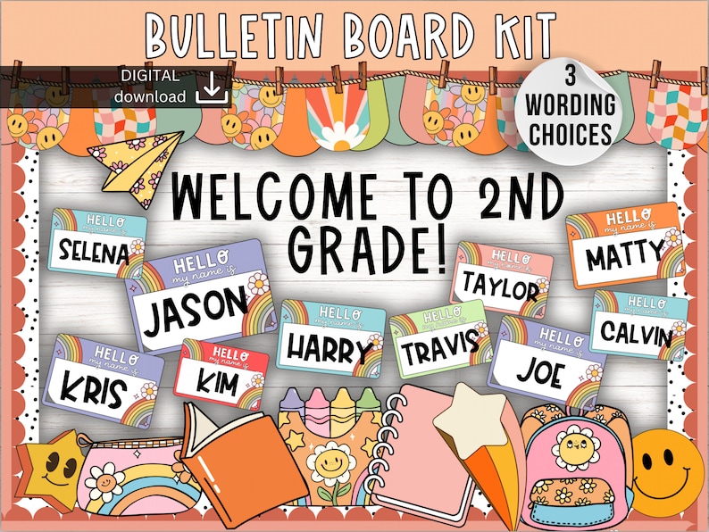 Welcome Back Bulletin Board | August Bulletin Board | New Year Bulletin ...