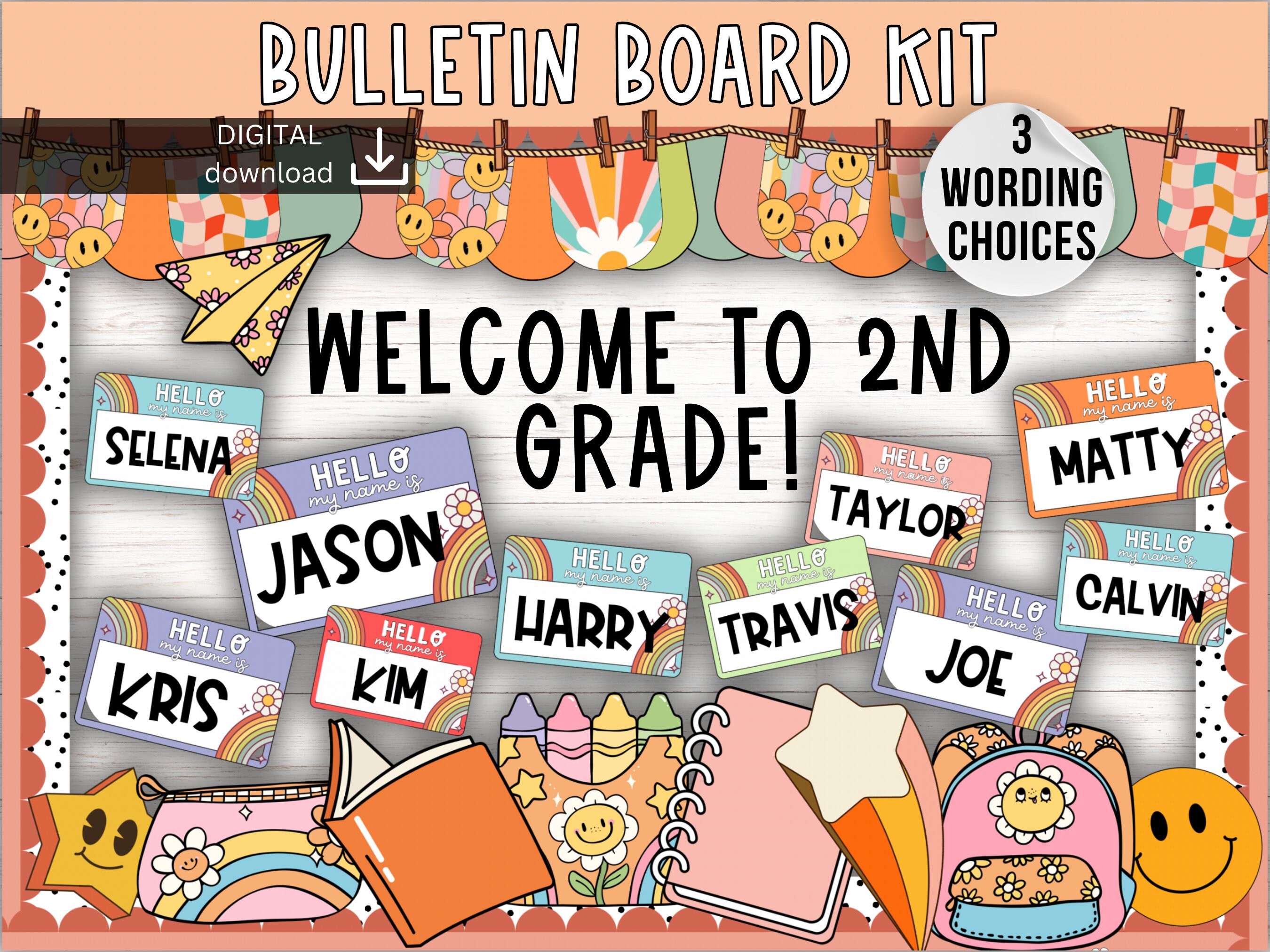 Welcome Back Bulletin Board | August Bulletin Board | New Year Bulletin ...