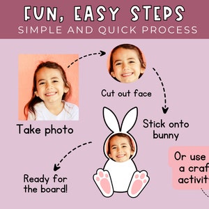 Easter Bulletin Board | Children’s Faces Bulletin Board | Bunny ...
