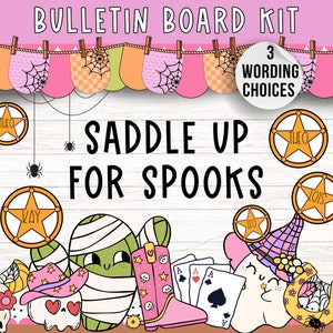 Rodeo Bulletin Board Kit | Western Bulletin Board | Halloween Classroom ...