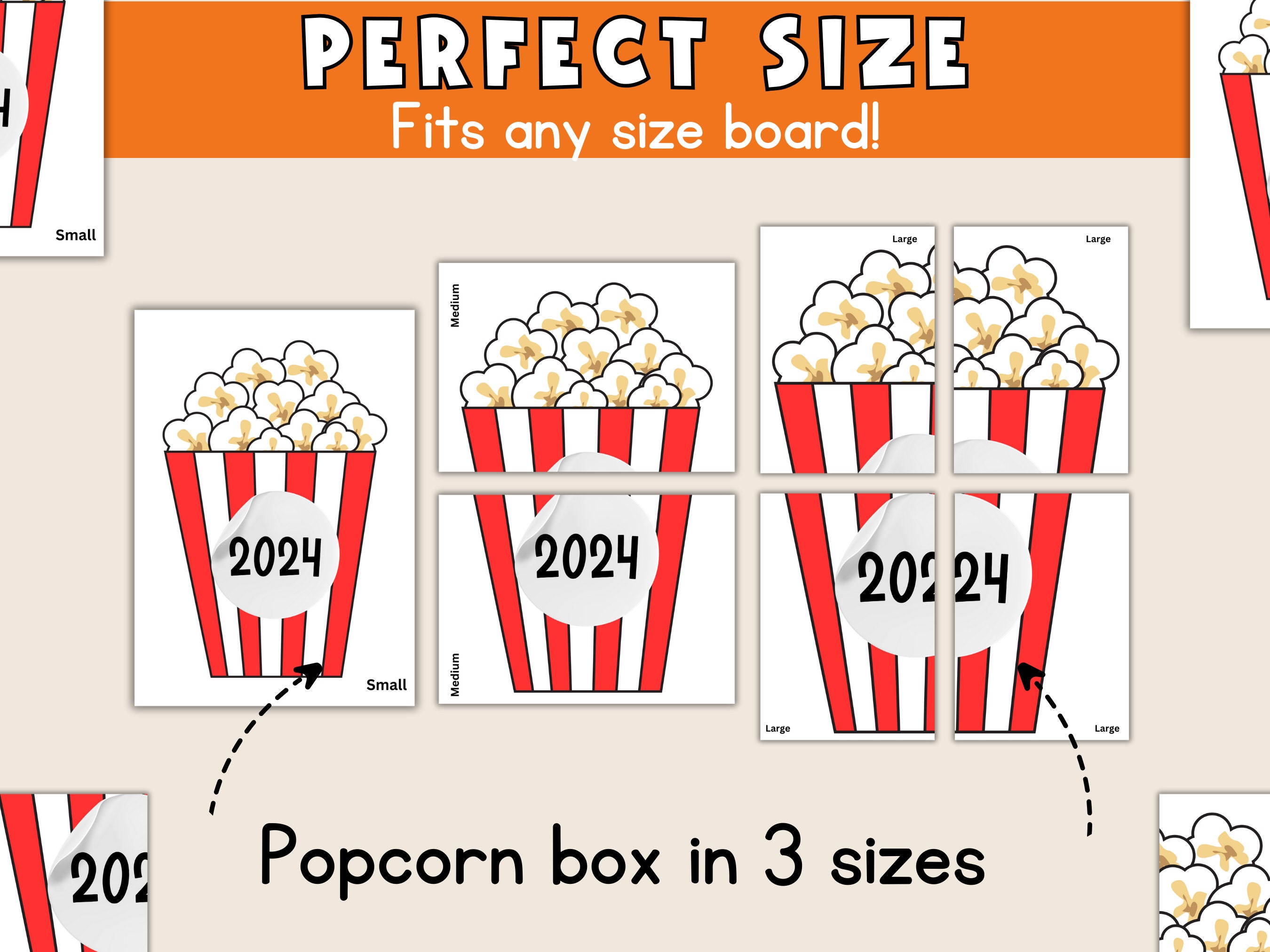New Year Bulletin Board | Popcorn Bulletin Board | New Year Classroom ...