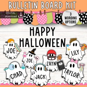 Halloween Bulletin Board | Ghost Bulletin Board | October Bulletin ...