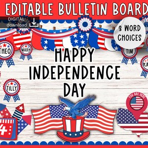 July 4th Bulletin Board | Independence Bulletin Board | God Bless ...