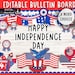July 4th Bulletin Board Independence Bulletin Board God Bless America ...