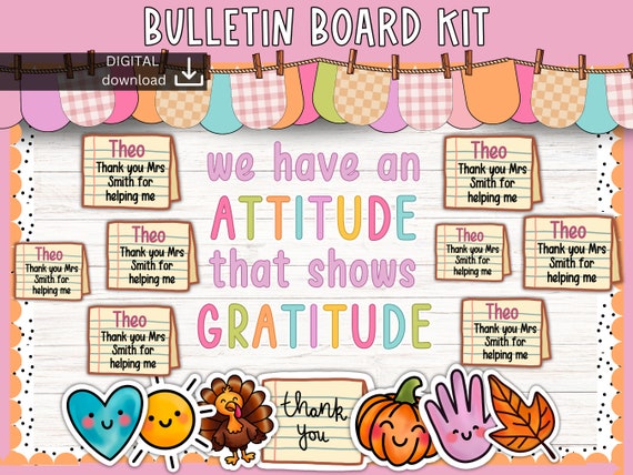 Bulletin Board Ideas For Gratitude
