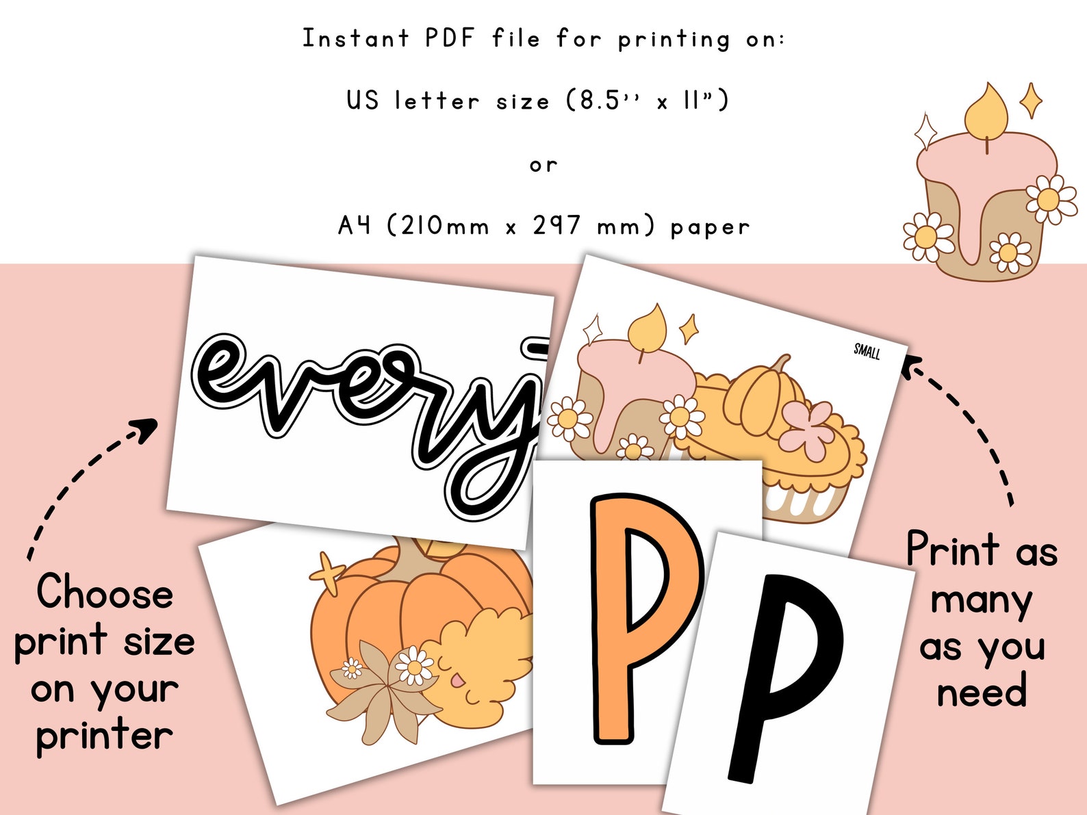 Pumpkin Spice Bulletin Board Kit | Fall Decor Bulletin Board | Digital ...