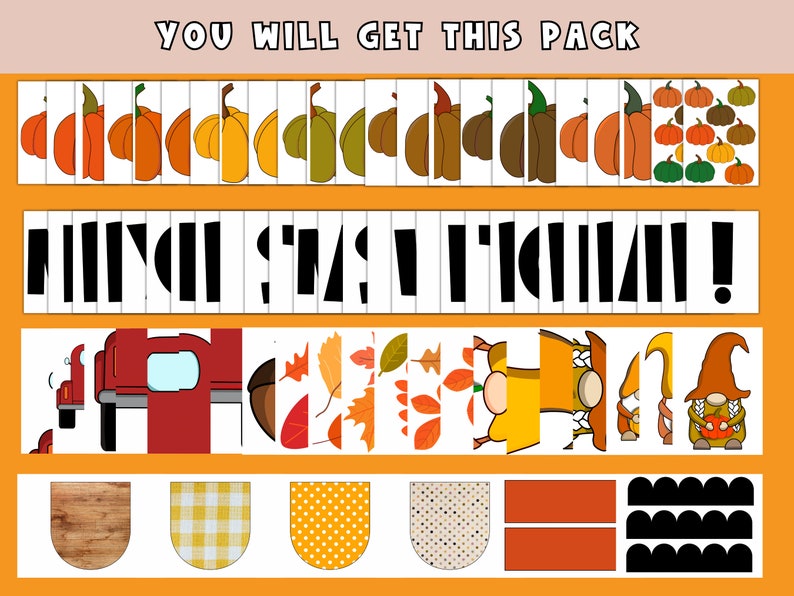 Thanksgiving Bulletin Board Kit Gnome Decor for Thanksgiving - Etsy