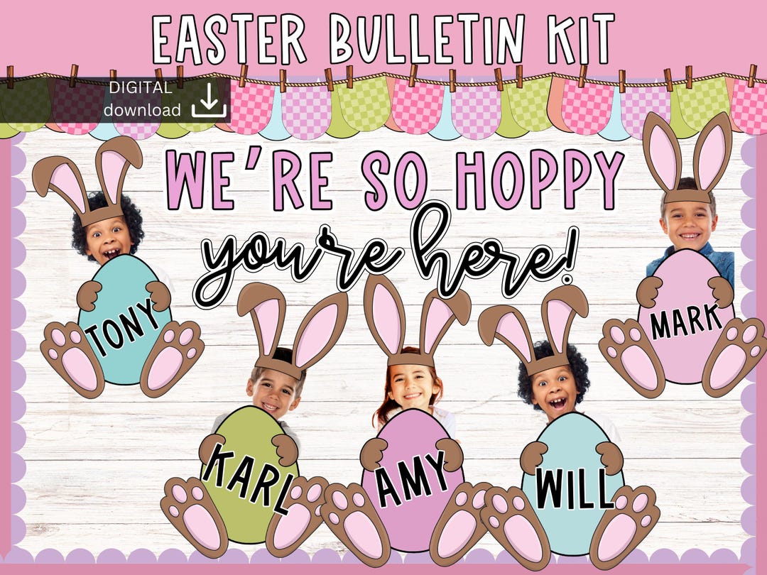 Easter Bulletin Board | April Bulletin Board | Easter Bunny Bulletin ...