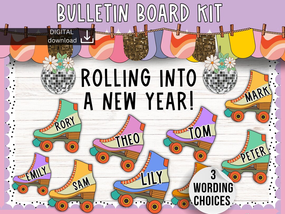 New Year Bulletin Board | January Bulletin Board | 2025 Bulletin Board ...