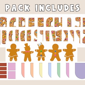 Gingerbread Bulletin Board | Christmas Bulletin Board | Editable ...