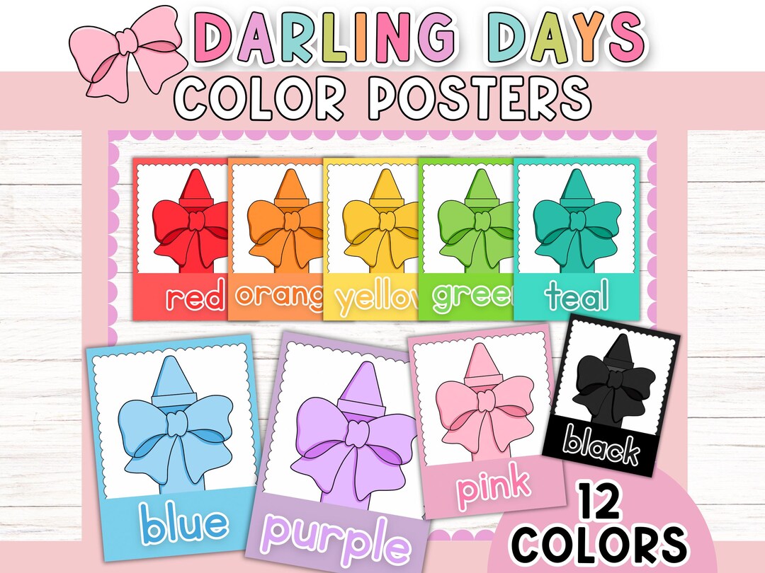 Color Posters for Classroom | Color Chart for Schools | Coquette ...