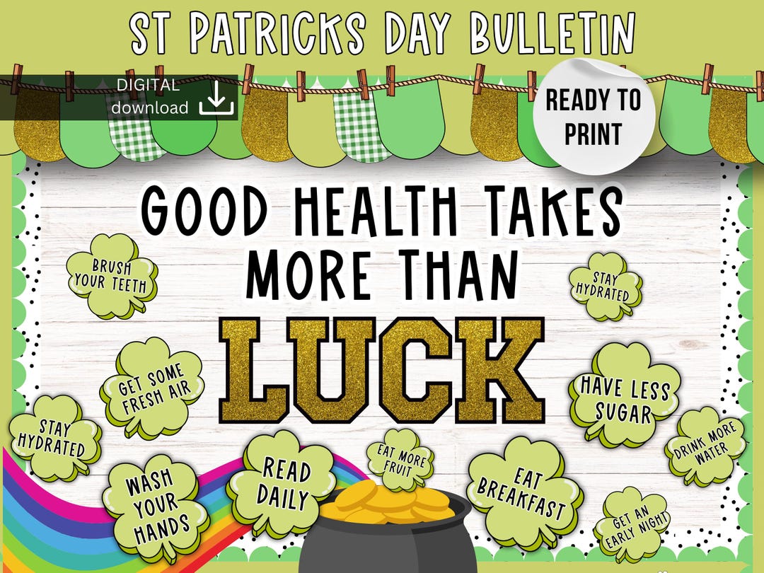 St Patrick’s Day Bulletin Board | Nurses Bulletin Board | Kindness ...