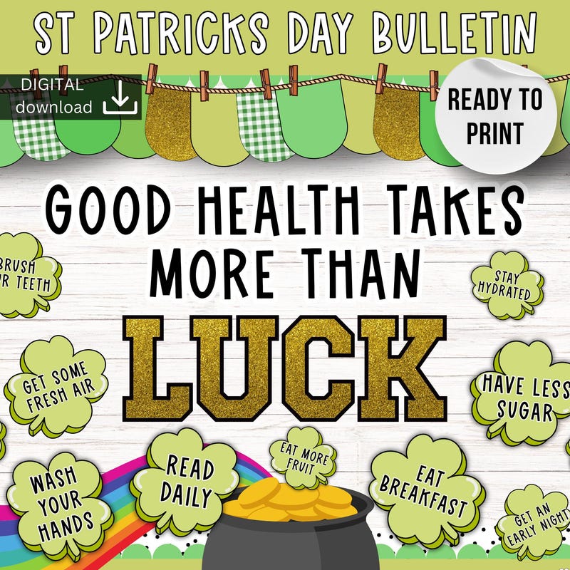 St Patricks Bulletin - Etsy