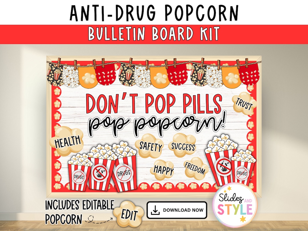Anti Drug Bulletin Board | Wellbeing Bulletin Board | School Health ...