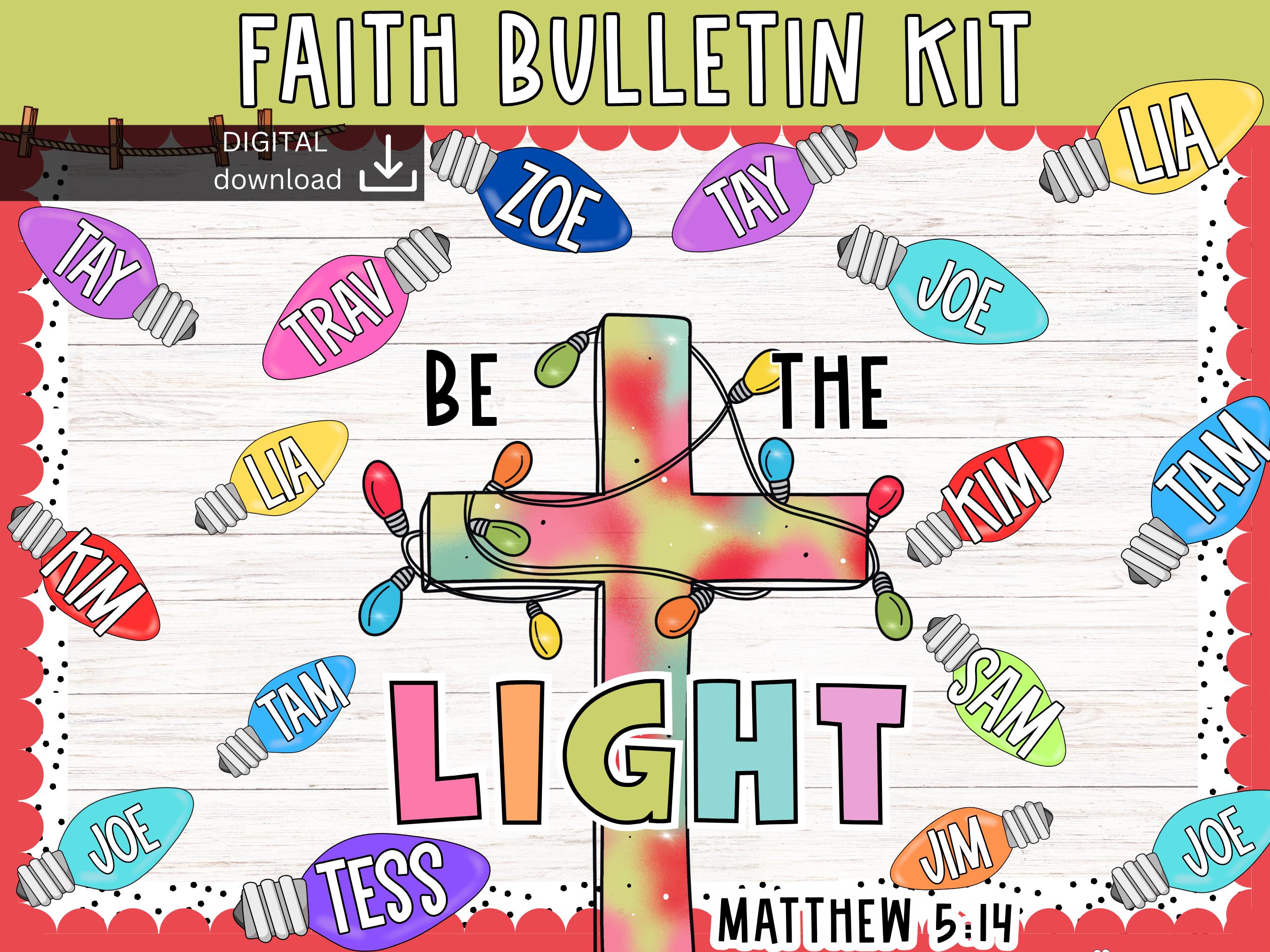 Christian Christmas Bulletin Board | Religious Bulletin | Faith ...