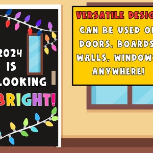 New Year Bulletin Board | January Bulletin Board Decor | 2025 Bulletin ...