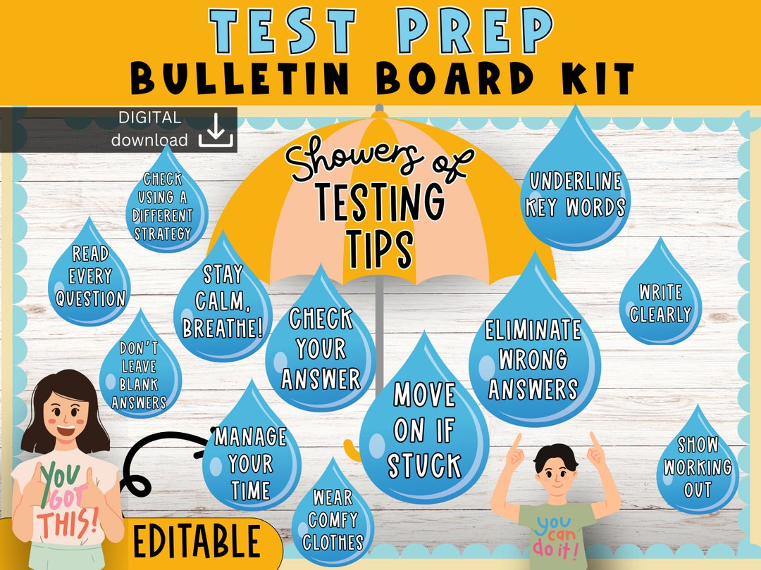 Test Prep Bulletin Board | Finals Bulletin | Exam Success| Exam Decor ...