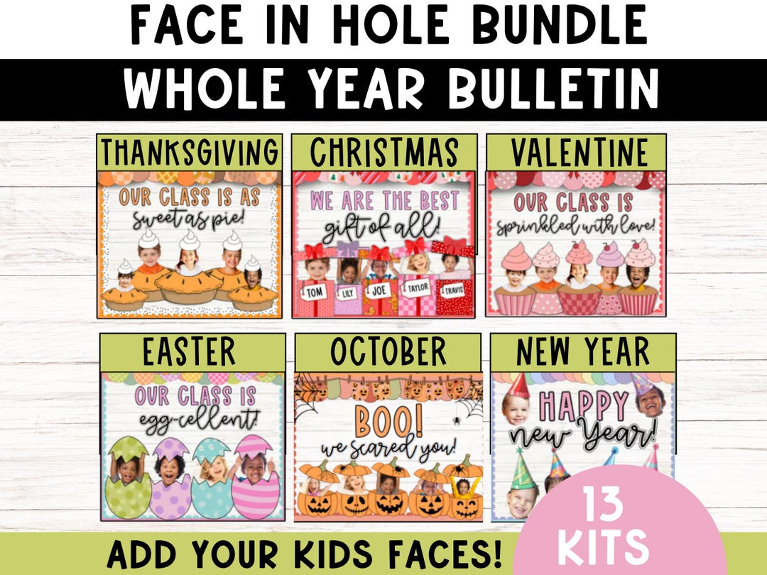 Childrens Bulletin Board Bundle | Year Long Bulletin Bundle for ...