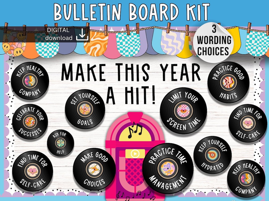 New Year Bulletin Board | Health Nurse Bulletin Board | January ...