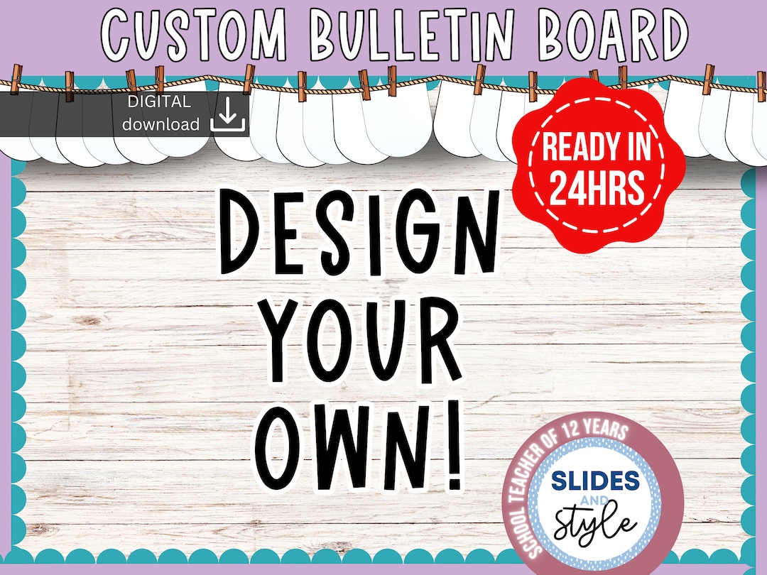Custom Bulletin Board Editable Bulletin Board New Year Bulletin Board ...