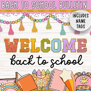 Welcome Back Bulletin Board | August Bulletin | New Year Bulletin ...