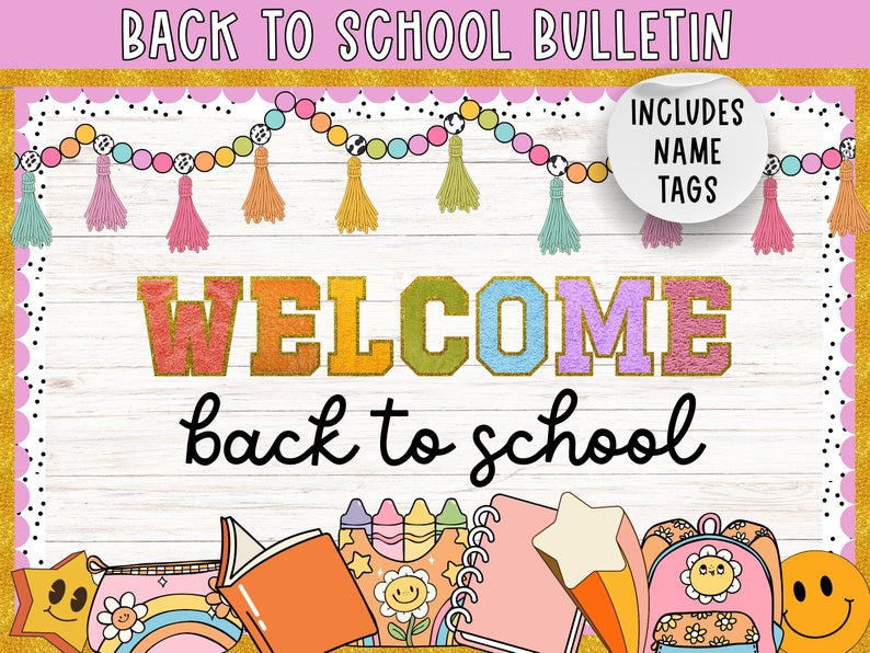 Welcome Back Bulletin Board | August Bulletin | New Year Bulletin ...