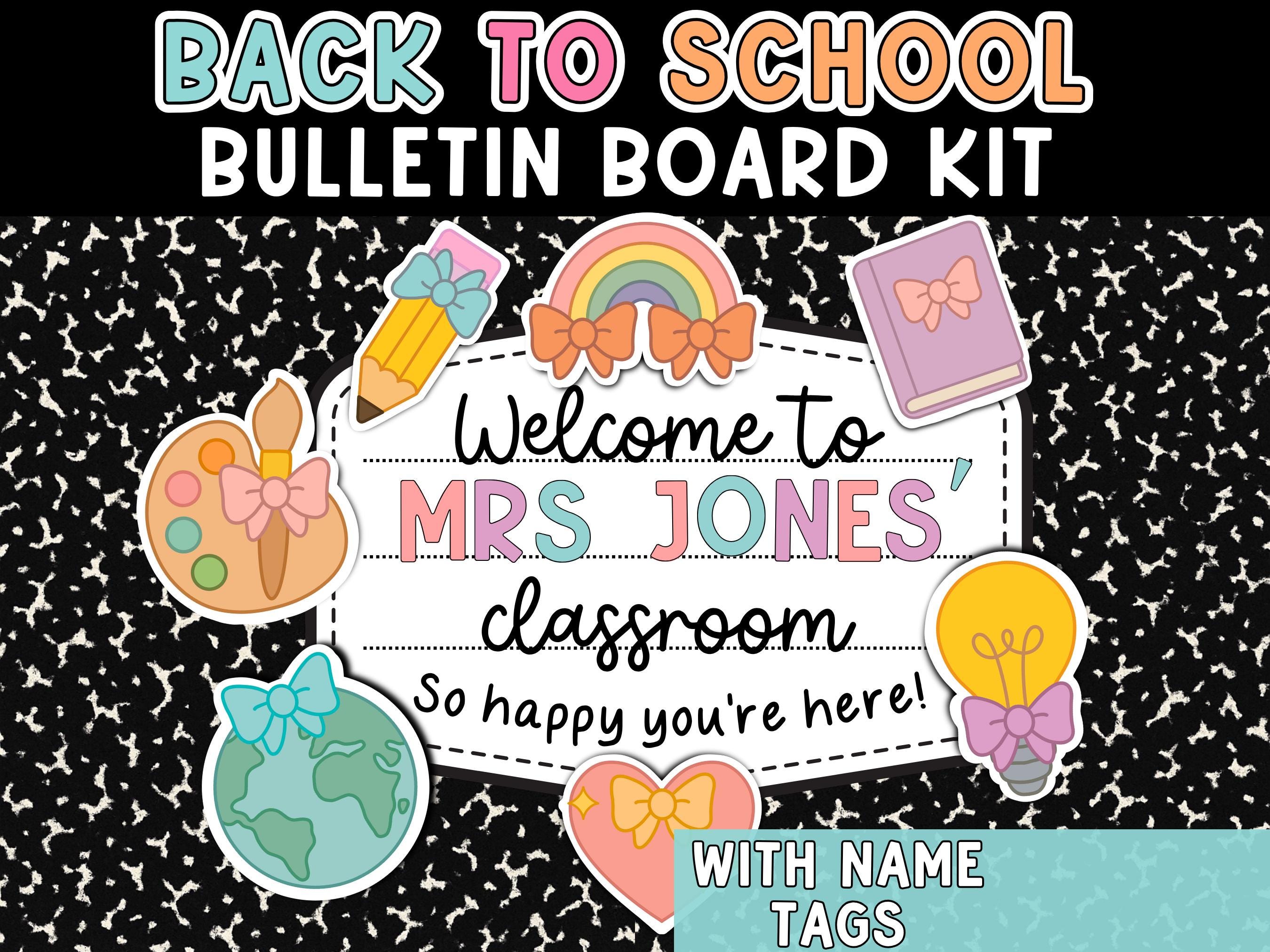 Back to School Bulletin Board for Teachers | Composition Book Bulletin ...