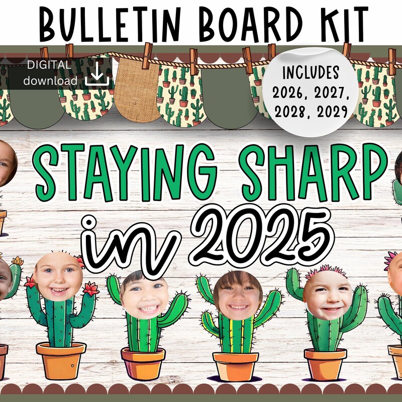 Classroom Cactus - Etsy