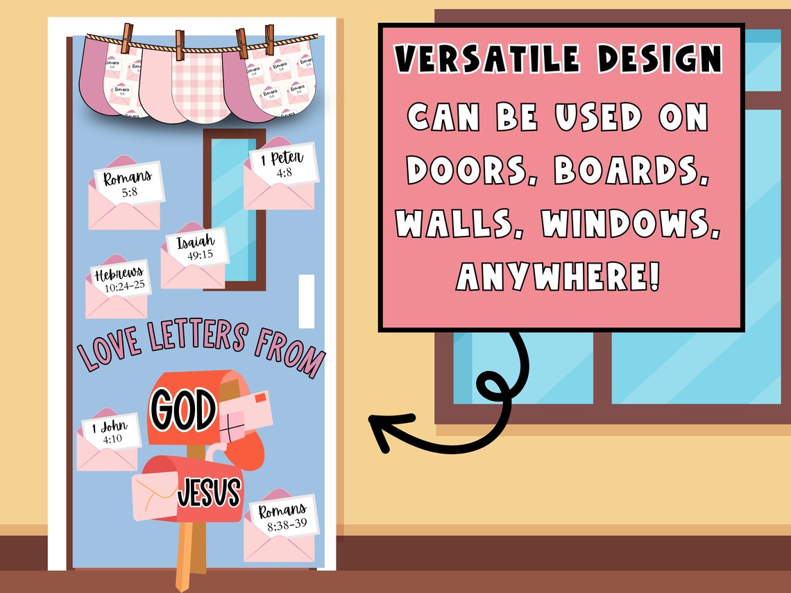 Valentine Bulletin Board | Christian Bulletin Kit | God's Love Display ...