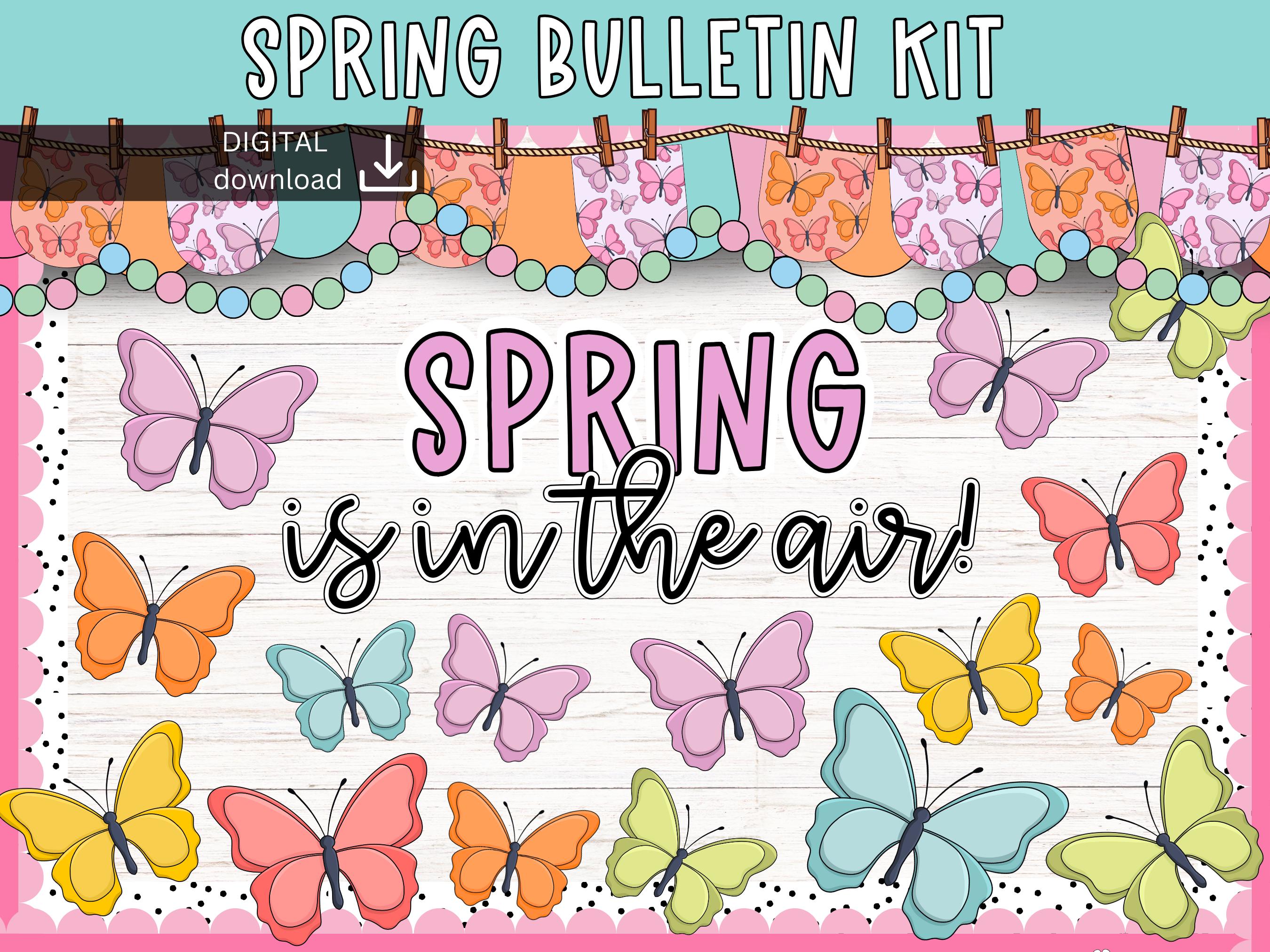 Spring Bulletin Board | Spring Classroom Decor | Butterfly Bulletin ...