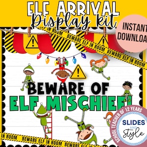 Elf Bulletin Board | Christmas Classroom Decor | Christmas Bulletin ...