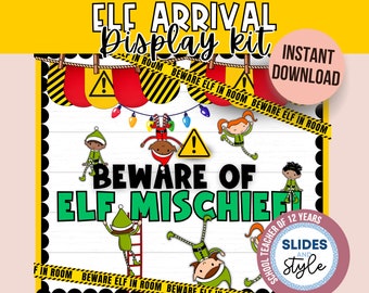 Elf Bulletin Board Kit: Christmas Classroom Decor (digital Download) - Etsy