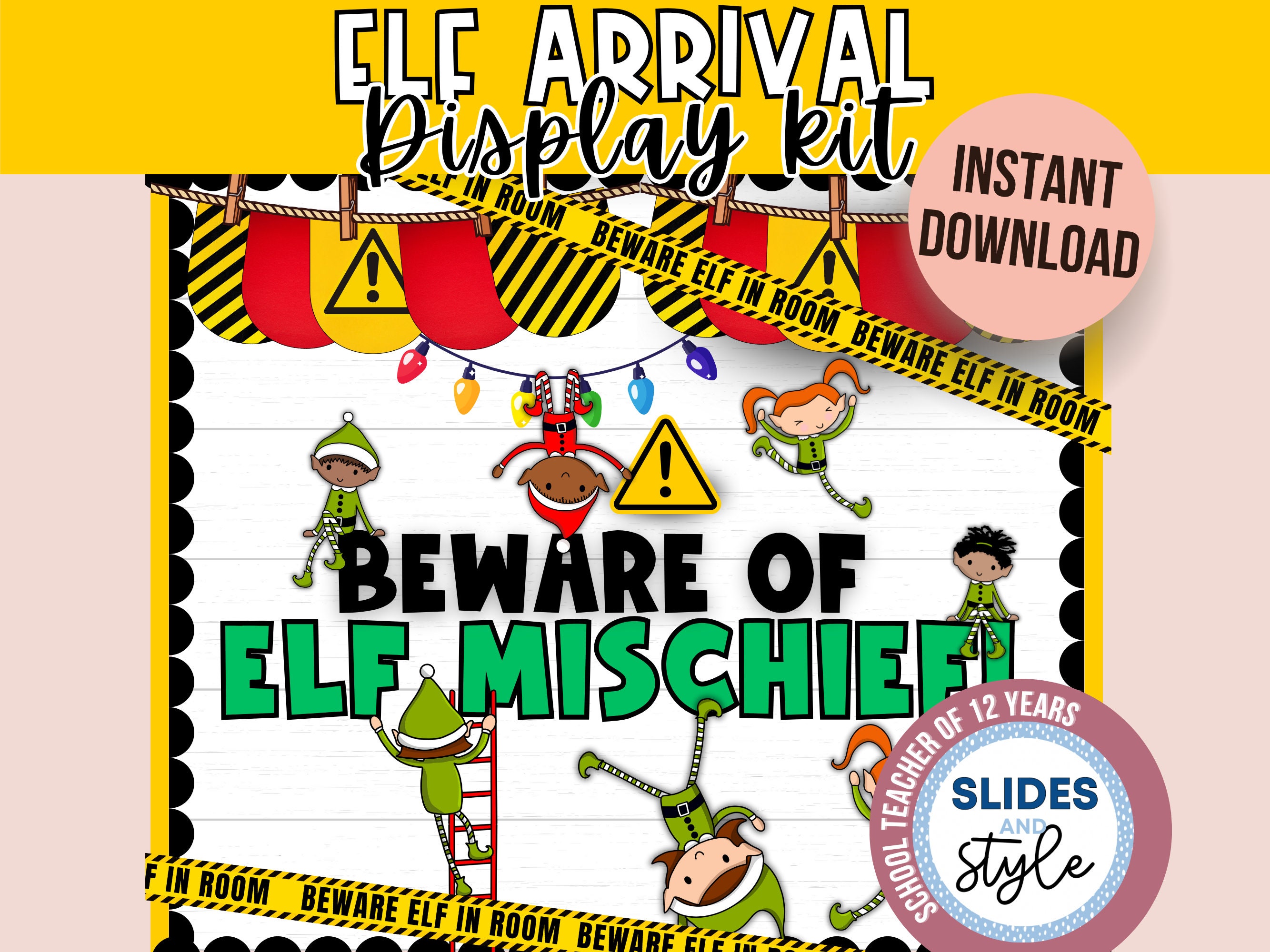 Elf Bulletin Board Christmas Classroom Decor Christmas Bulletin Board ...