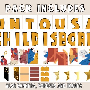 Nativity Bulletin Board | Christian Classroom Decor | Bible Verse ...