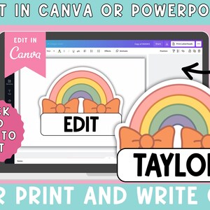 Back to School Bulletin Board Kit: Pastel Bow Classroom Decor (digital ...