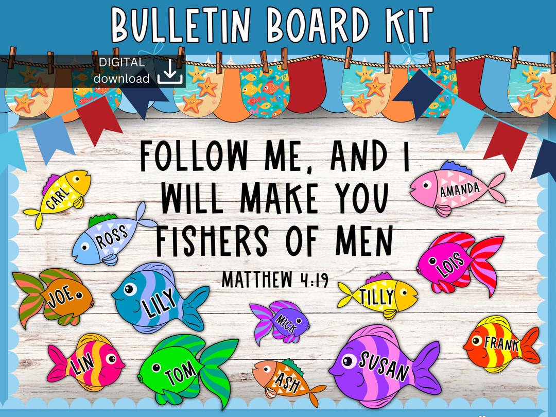 Jesus Bulletin Board | Christian Class Decor | Faith Classroom Kit ...