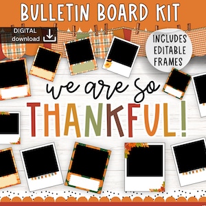 Thanksgiving Bulletin Board Kit | Classroom Decor for Thanksgiving ...