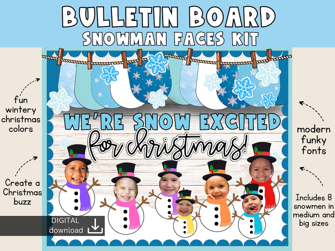 Snowman Bulletin Board | Christmas Bulletin Board | Winter Display ...