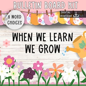 March Bulletin Board | Spring Bulletin Board | Garden Bulletin Board ...