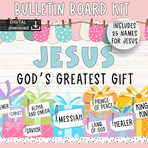 Names of Jesus Bulletin Board Kit | Bible Bulletin Board | Christian ...